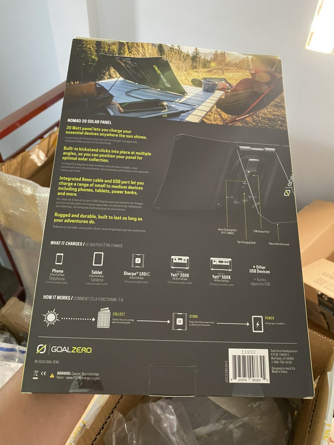 Tấm Pin Mặt Trời Goal Zero Nomad 20 Foldable Solar Panel | Motocamp.vn